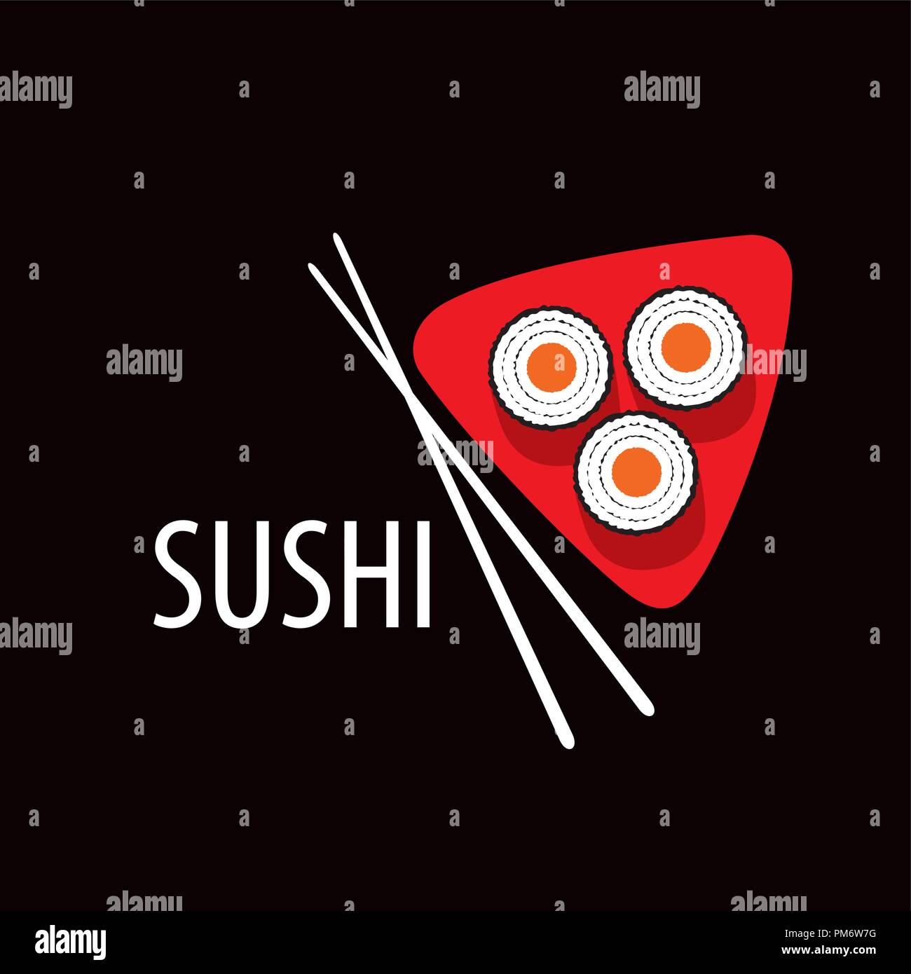 vector sushi logo Stock Vector Image & Art - Alamy