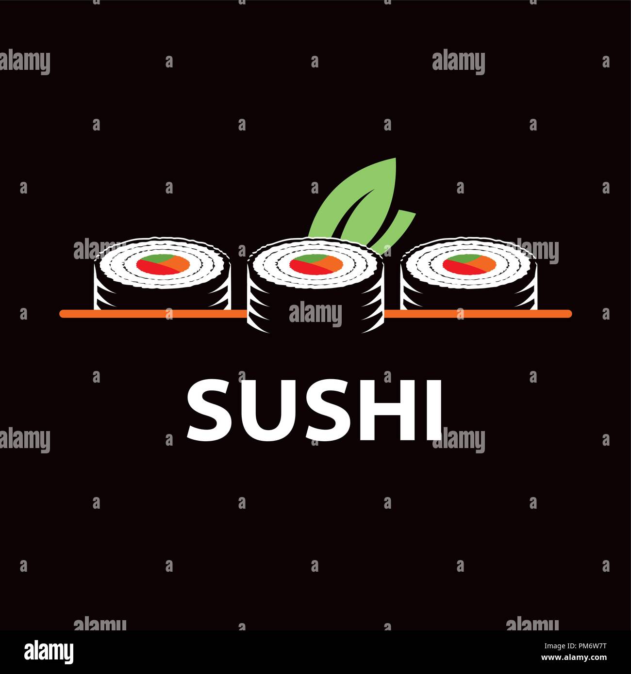 vector sushi logo Stock Vector Image & Art - Alamy