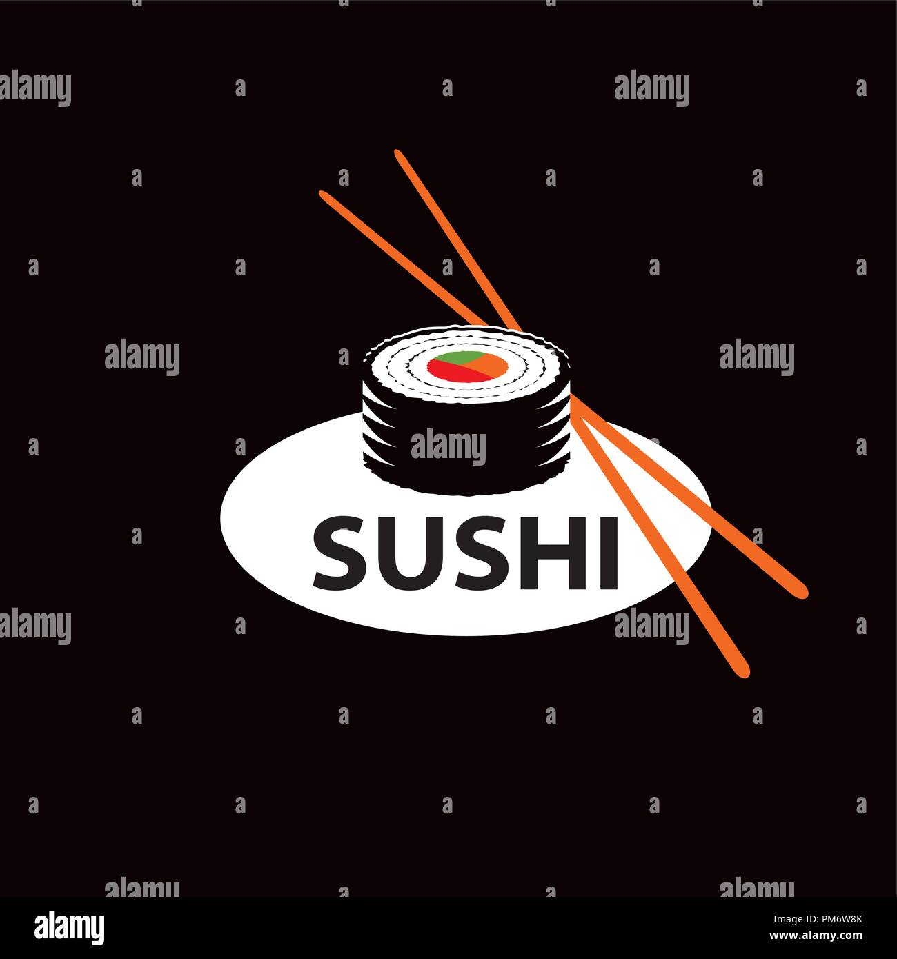 vector sushi logo Stock Vector Image & Art - Alamy