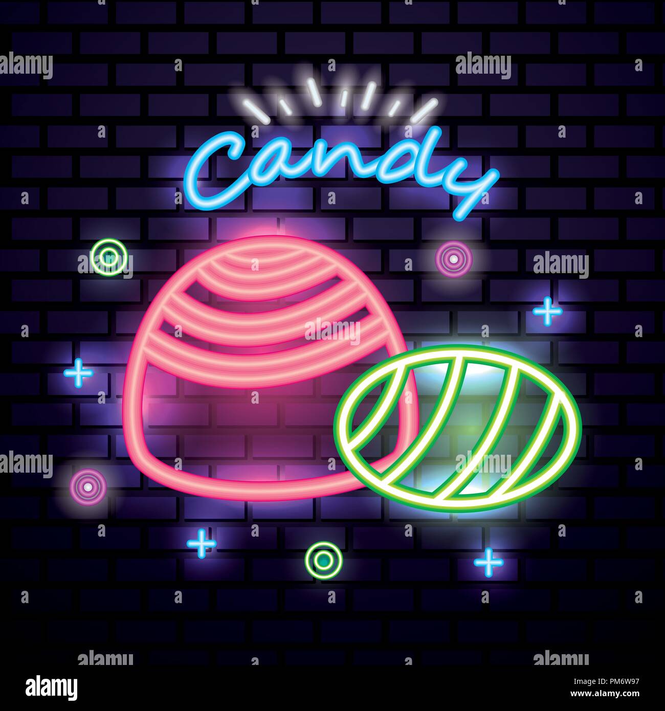 Yellow text symbols neon hi-res stock photography and images - Alamy