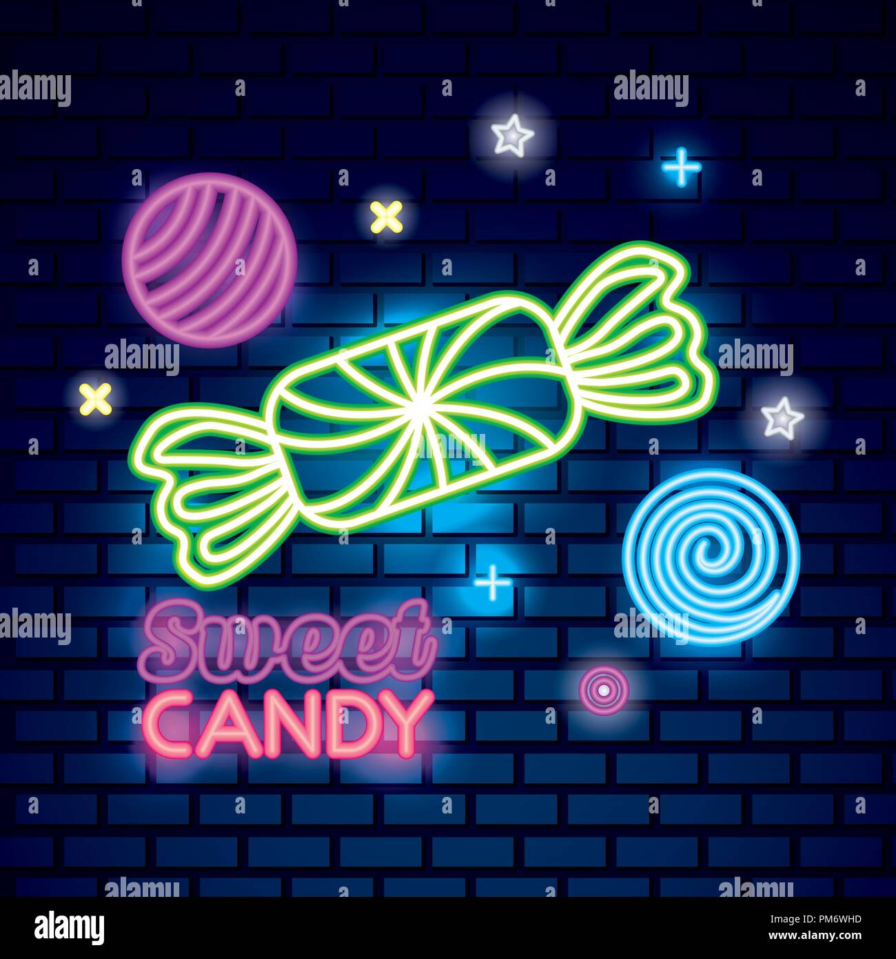 Sweet candy wrapped ball Stock Vector Images - Alamy