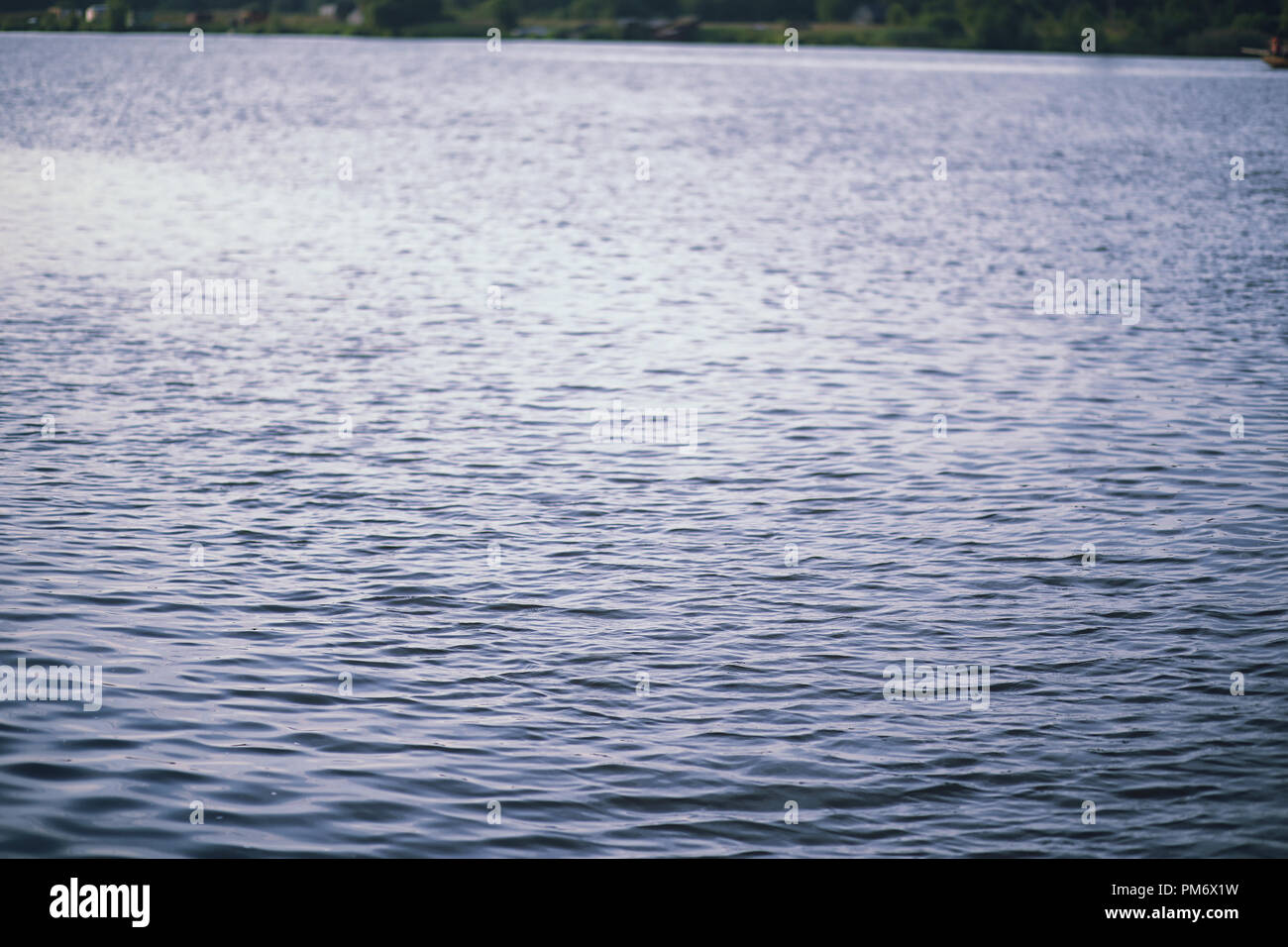 Landscape lake. Texture of water. The lake is at dawn. The mouth Stock ...