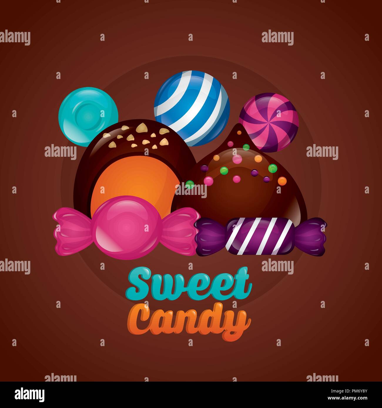 sweet candy concept Stock Vector Image & Art - Alamy