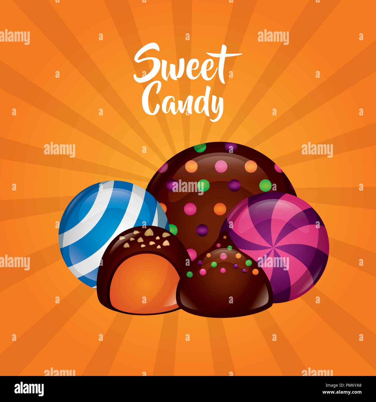 sweet candy concept Stock Vector Image & Art - Alamy