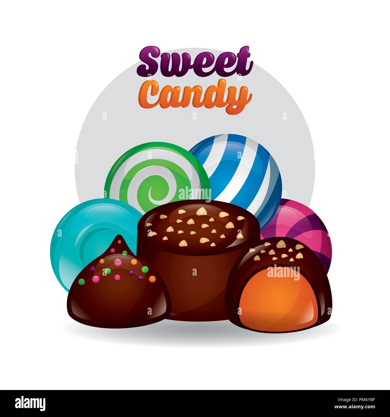 sweet candy concept Stock Vector Image & Art - Alamy