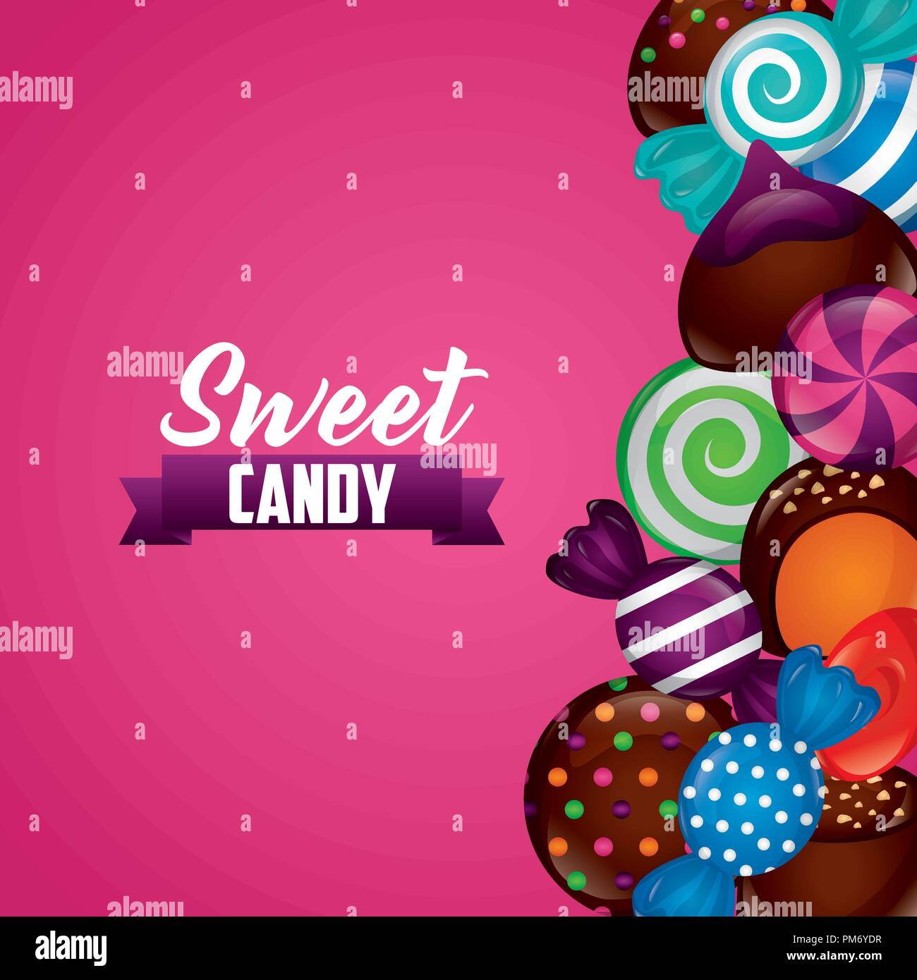 sweet candy concept Stock Vector Image & Art - Alamy