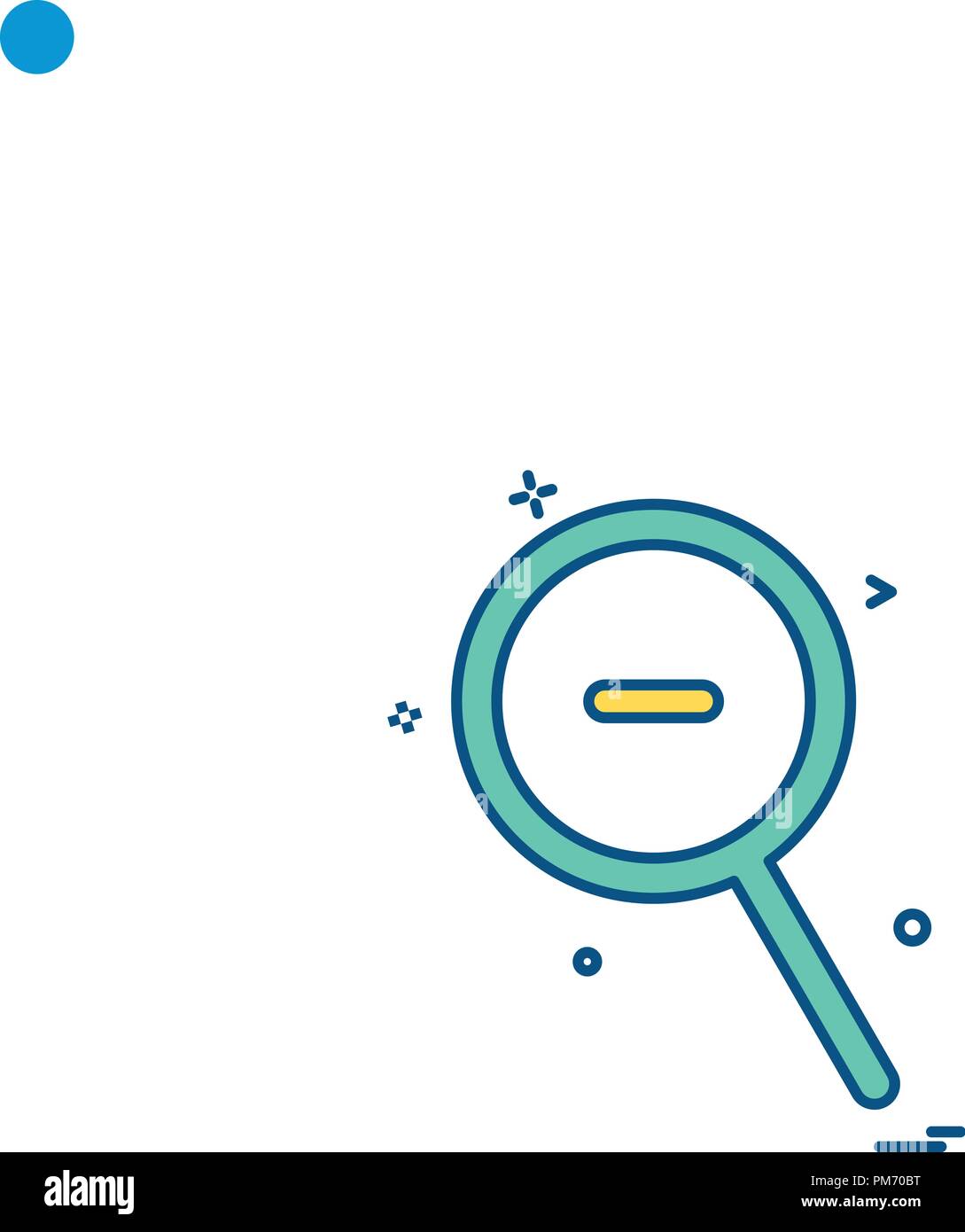 Zoom out icon design vector Stock Vector Image & Art - Alamy