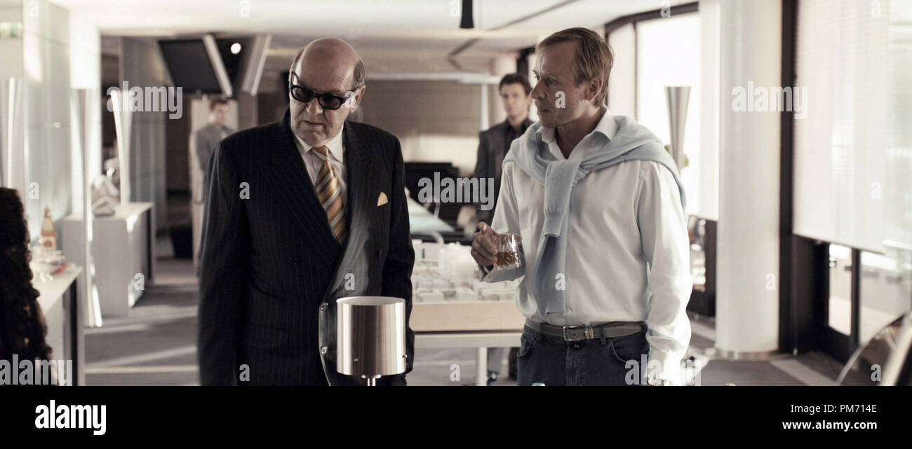 Film Still from "RocknRolla" Tom Wilkinson, Karel Roden © 2008 Warner ...