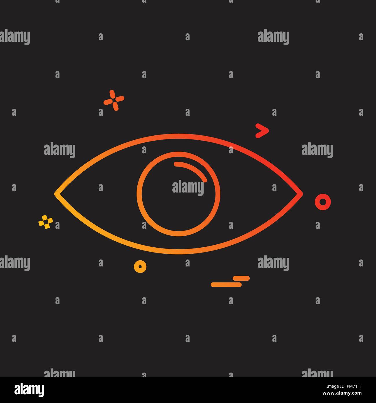 Eye icon design vector Stock Vector Image & Art - Alamy