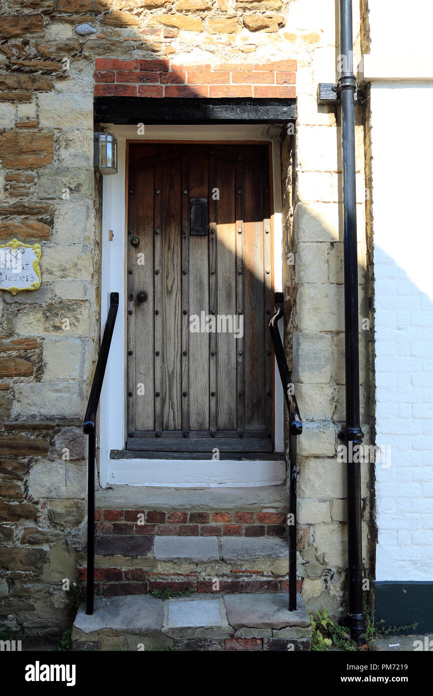 Old wooden door and steps in West Street, Rye, UK Stock Photo - Alamy
