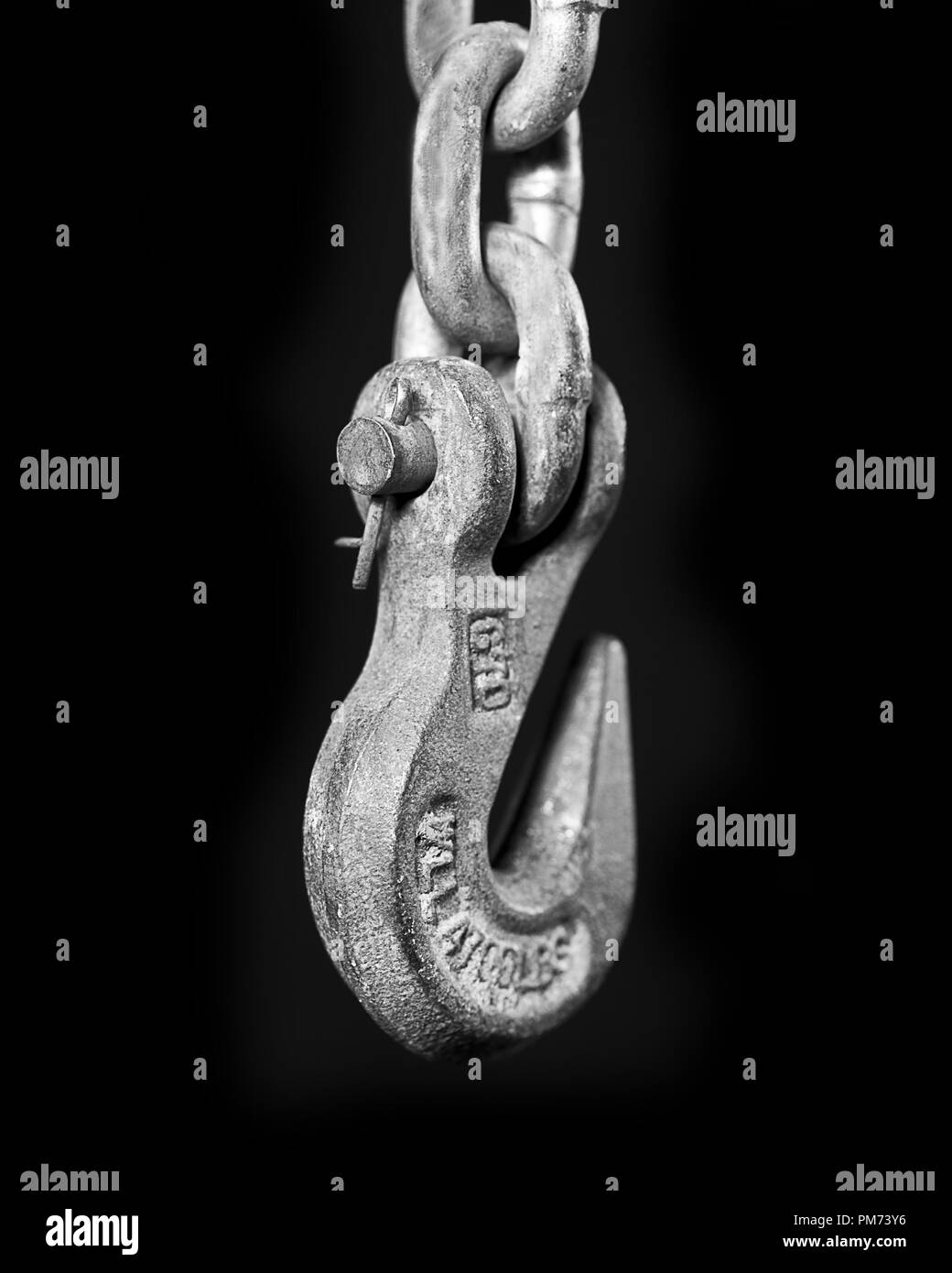 Heavy duty hook Black and White Stock Photos & Images - Alamy