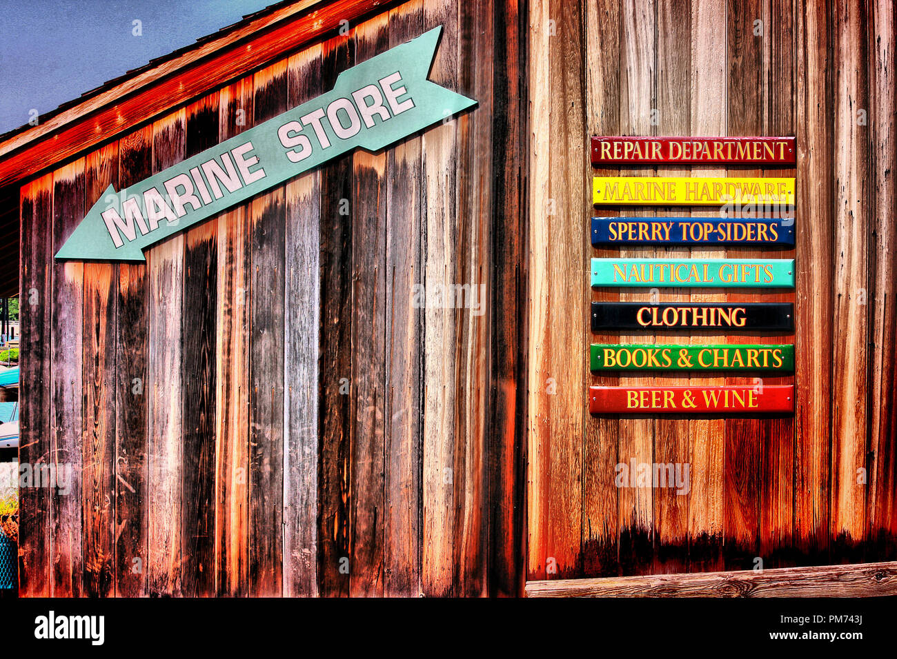 Directional and warning outdoor signs Stock Photo - Alamy