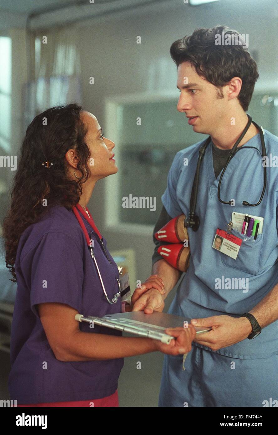 Film Still / Publicity Still from "Scrubs" Judy Reyes, Zach Braff circa ...