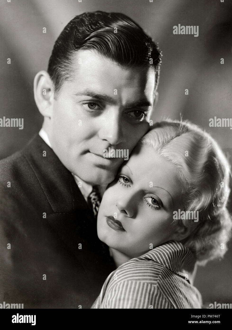 Clark Gable and Jean Harlow, "Hold Your Man" 1933 MGM File Reference ...