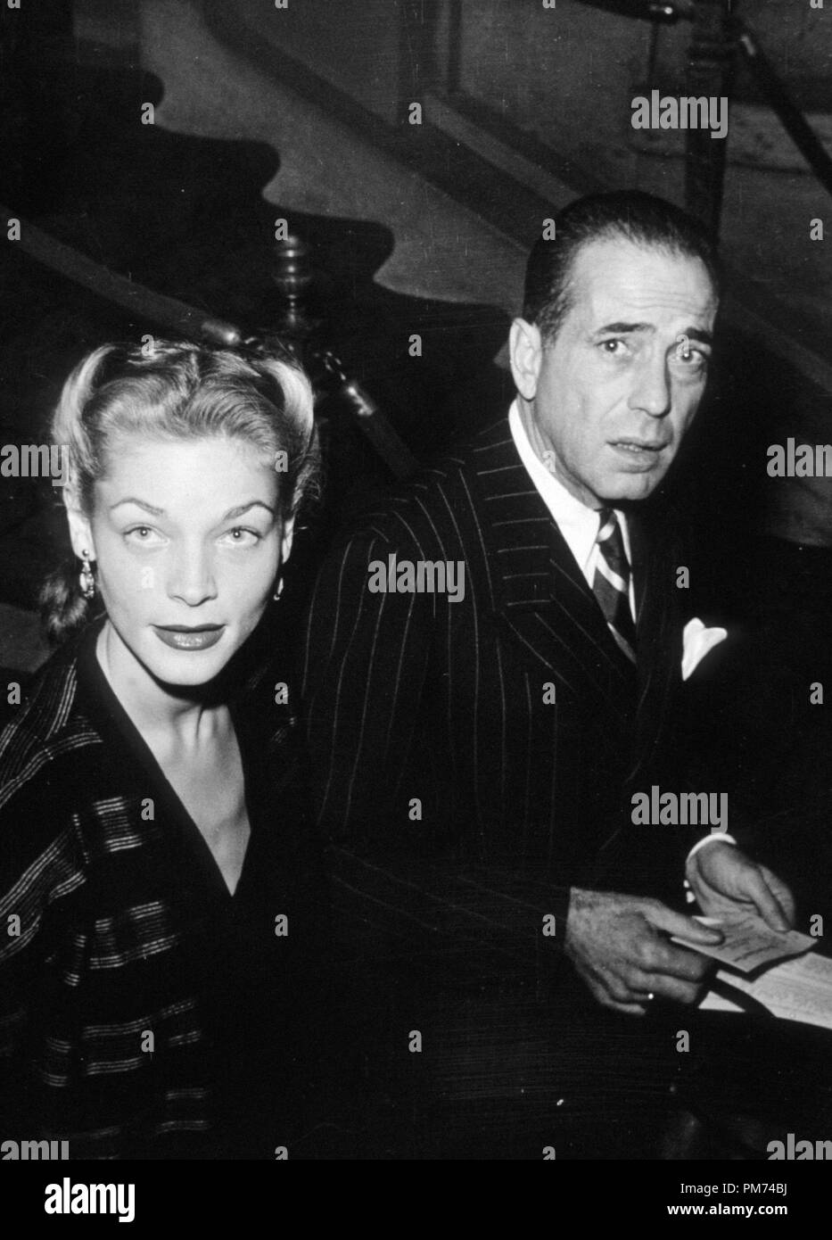Studio Publicity Still: Lauren Bacall and Humphrey Bogart, circa 1945 ...