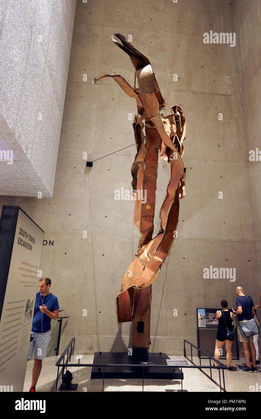 Destroyed steel column from Twin Tower display in National 9/11 ...