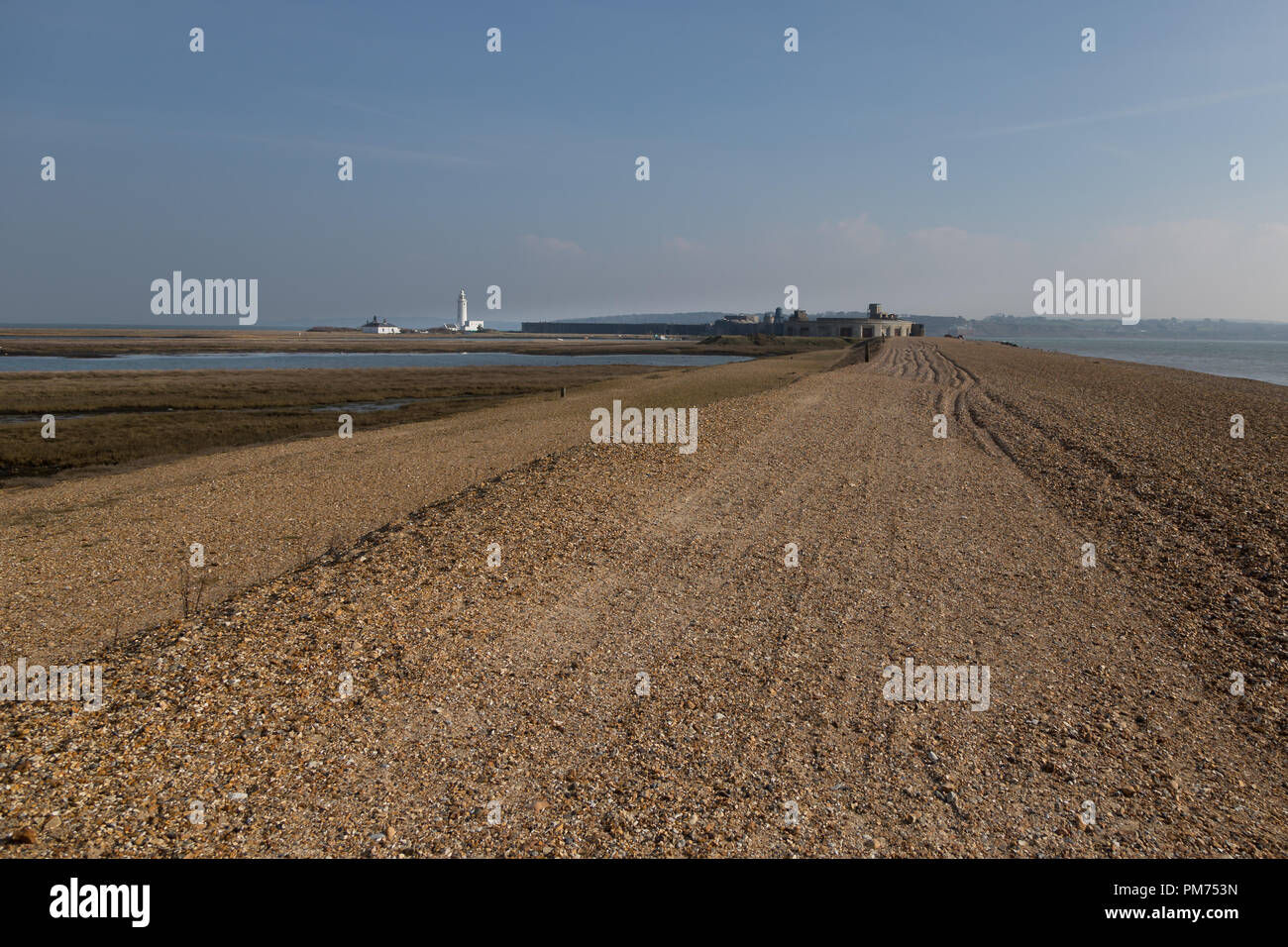 View hurst lighthouse hurst point hi-res stock photography and images ...