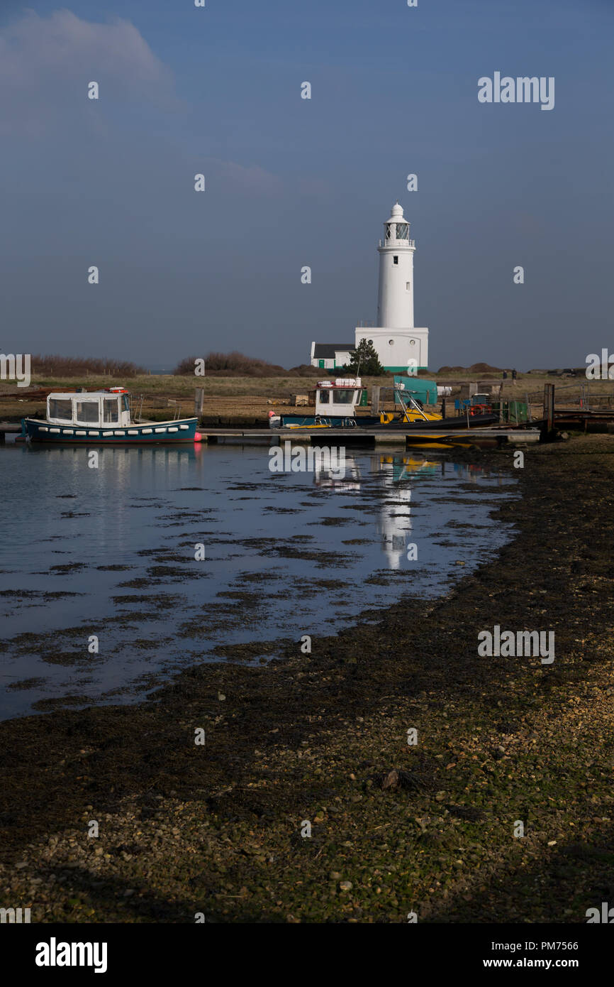 View of Hurst Point Lighthouse, Keyhaven Stock Photo - Alamy