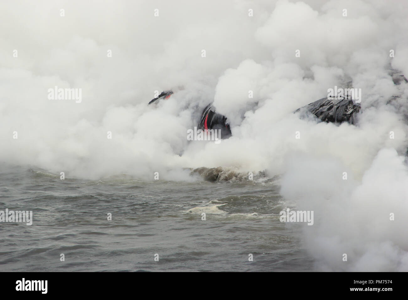 Lava floating in the ocean Stock Photo - Alamy