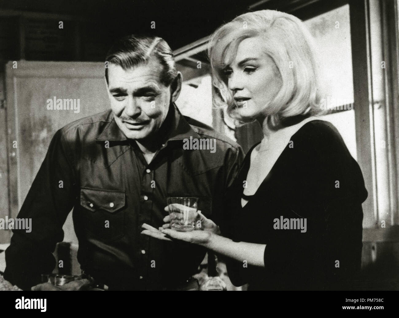 Clark Gable and Marilyn Monroe, "The Misfits" 1961. File Reference ...