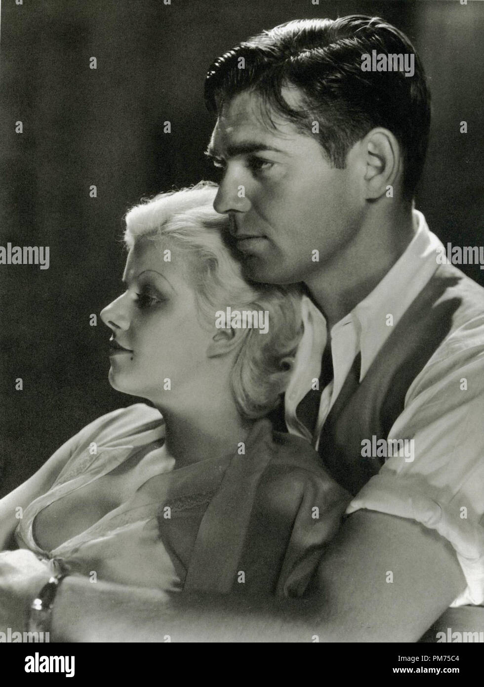 Publicity photo of Jean Harlow, and Clark Gable, "Red Dust" 1932 MGM ...