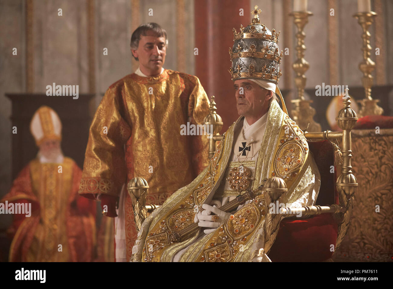 Jeremy Irons as Rodrigo Borgia in The Borgias (Episode 1) - Photo ...