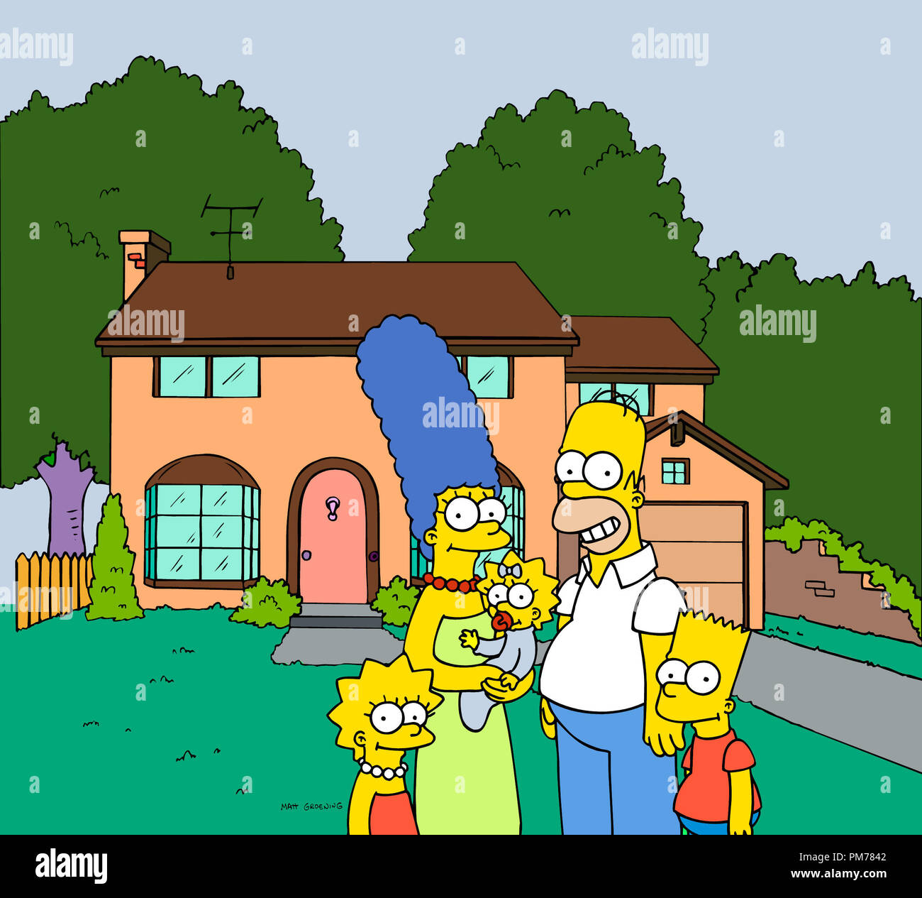 Film Still From The Simpsons Lisa Simpson Marge Simpson Maggie Simpson Homer Simpson Bart