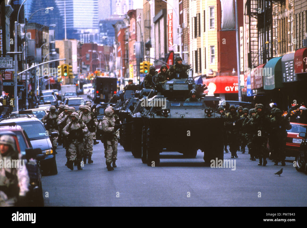 Film Still from "The Siege" Military Troops © 1998 20th Cenutry Fox ...