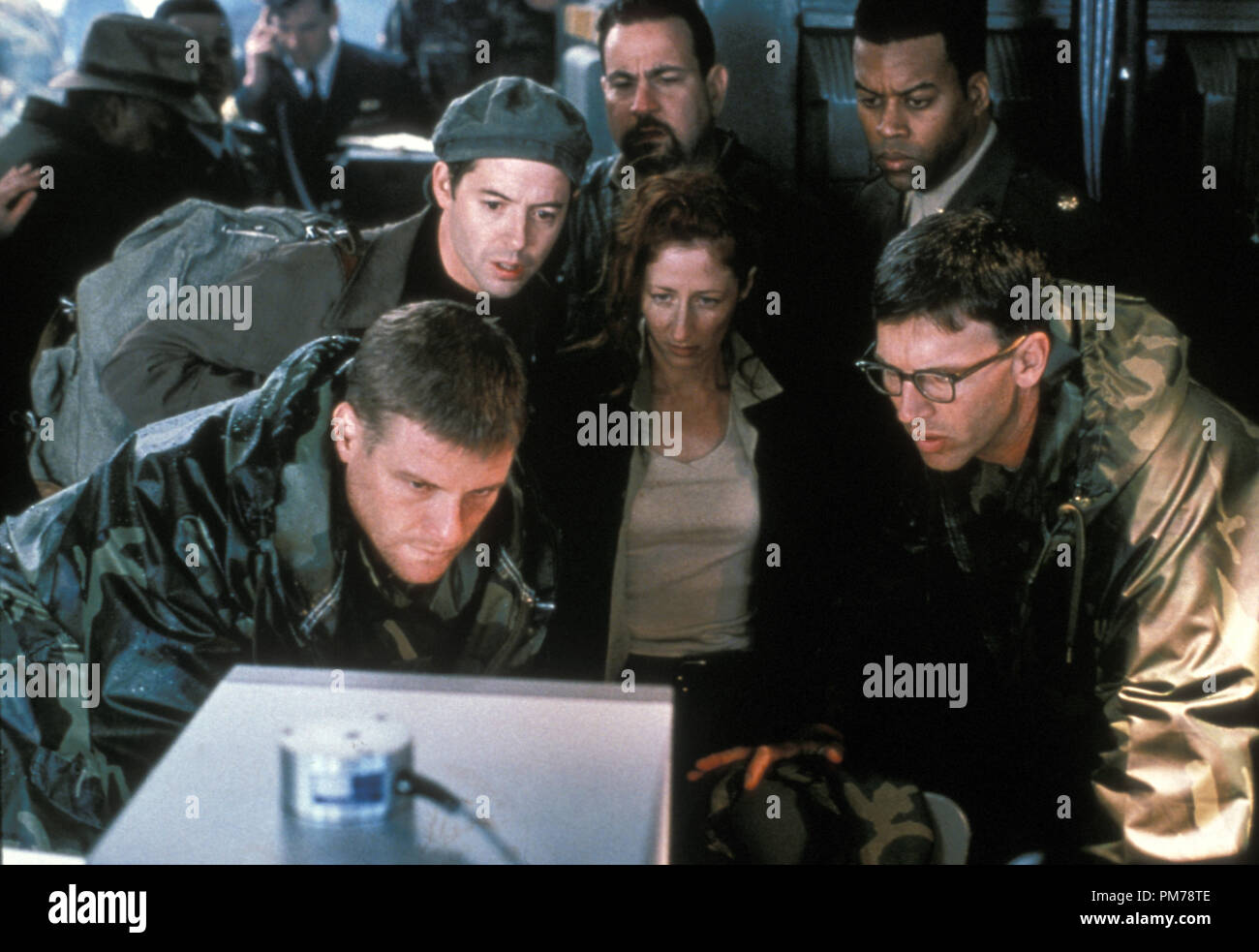 Film Still from "Godzilla" Doug Savant, Matthew Broderick, Vicki Lewis ...