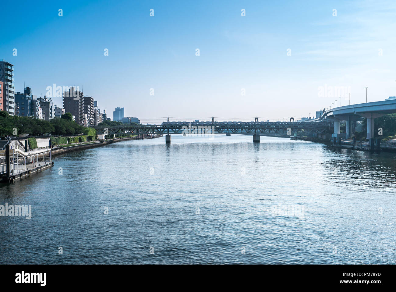 Japanese railway bridge tokyo hi-res stock photography and images - Alamy