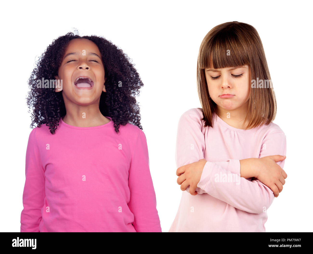 Funny children isolated on a white background Stock Photo - Alamy