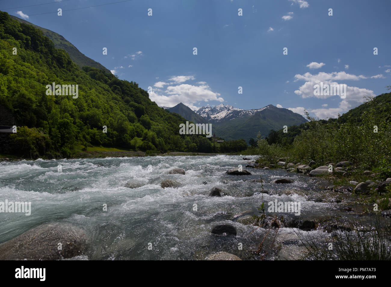 Rivers in the French Pyrenees mountains Stock Photo - Alamy