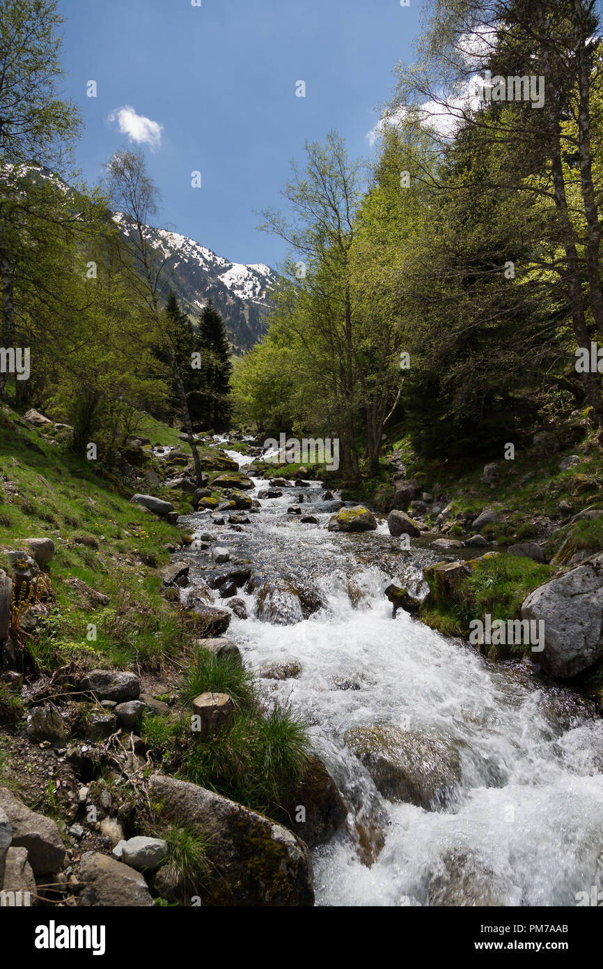 Rivers in the French Pyrenees mountains Stock Photo - Alamy