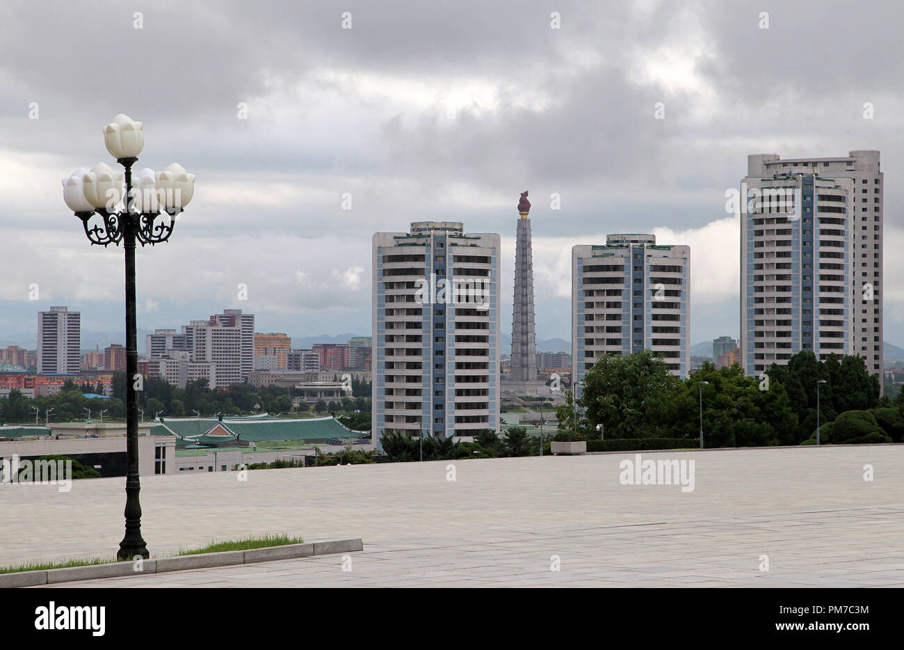 City Apartment Buildings Pyongyang Democratic Stock Photos & City ...