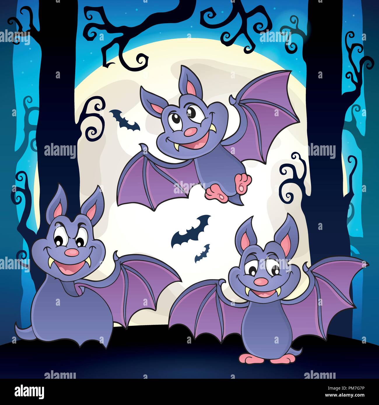 Bats theme image 6 - eps10 vector illustration Stock Vector Image & Art ...