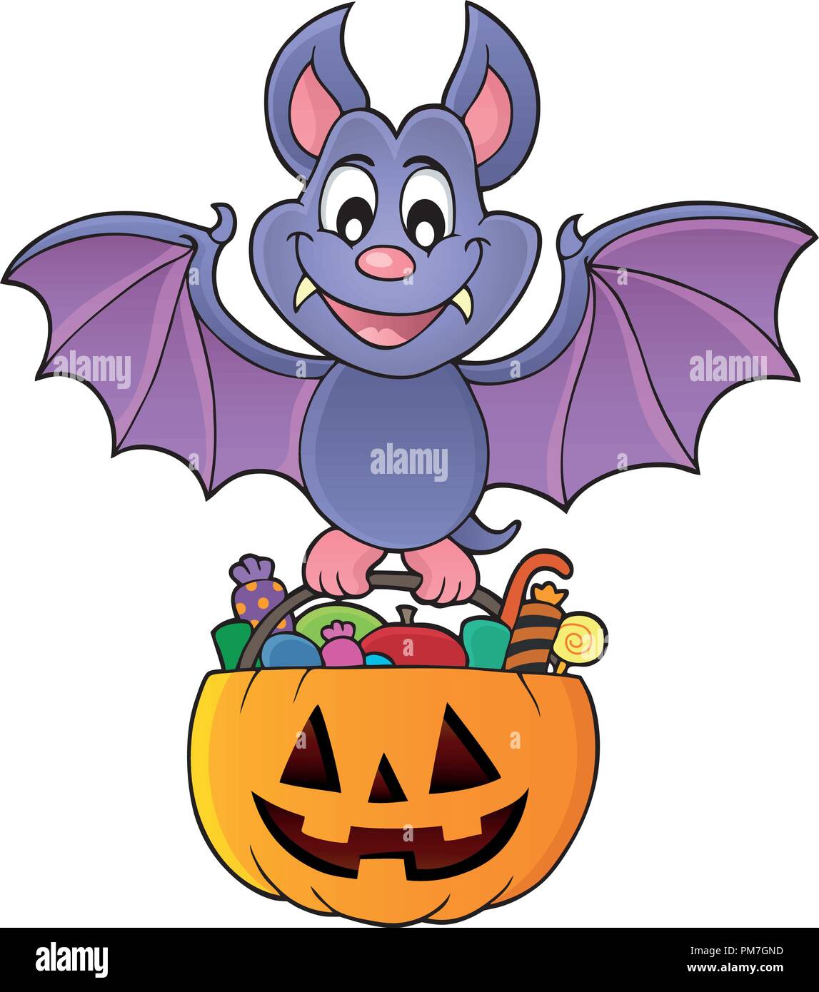 Halloween bat theme image 1 - eps10 vector illustration Stock Vector ...