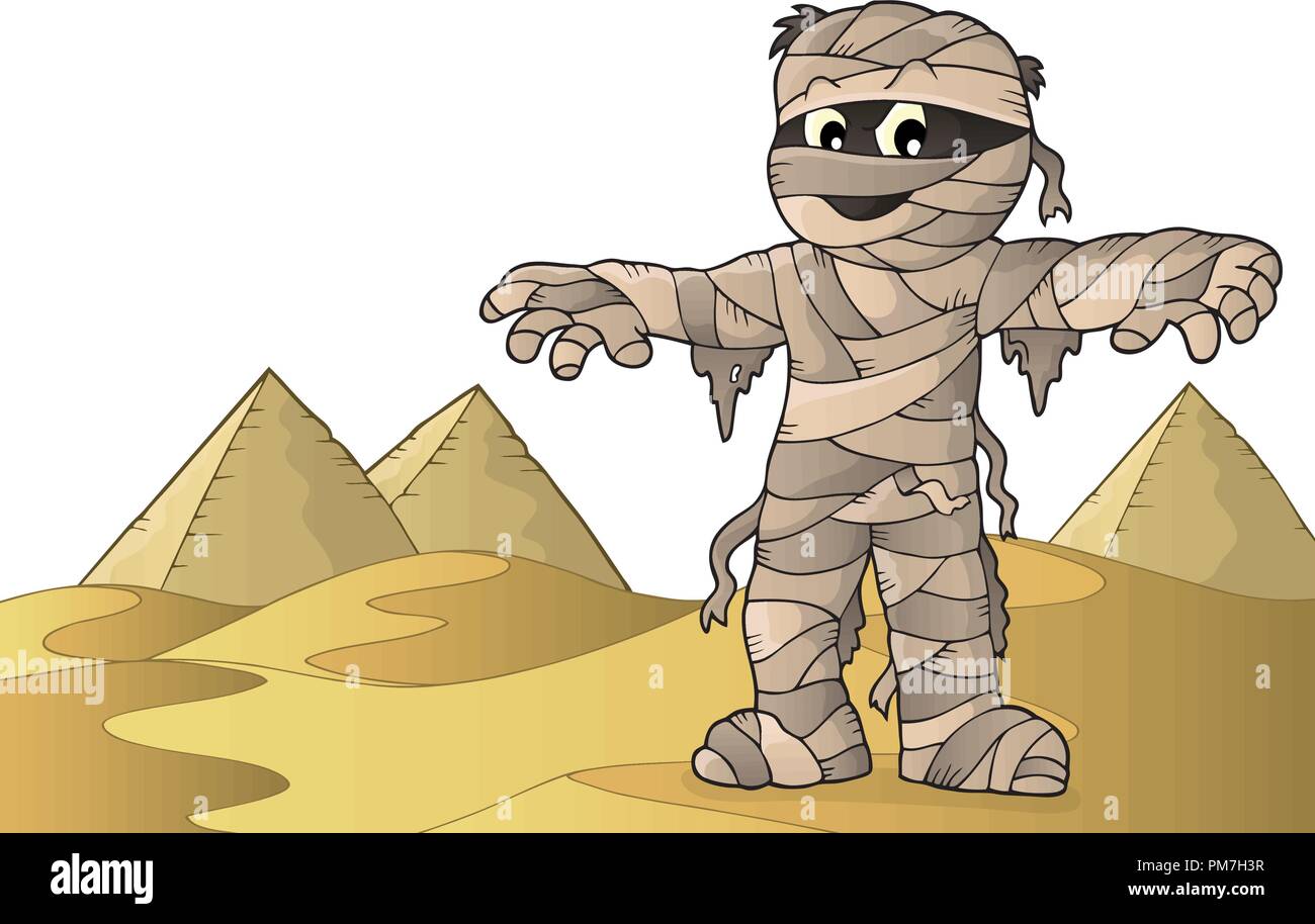 Mummy theme image 2 - eps10 vector illustration Stock Vector Image ...