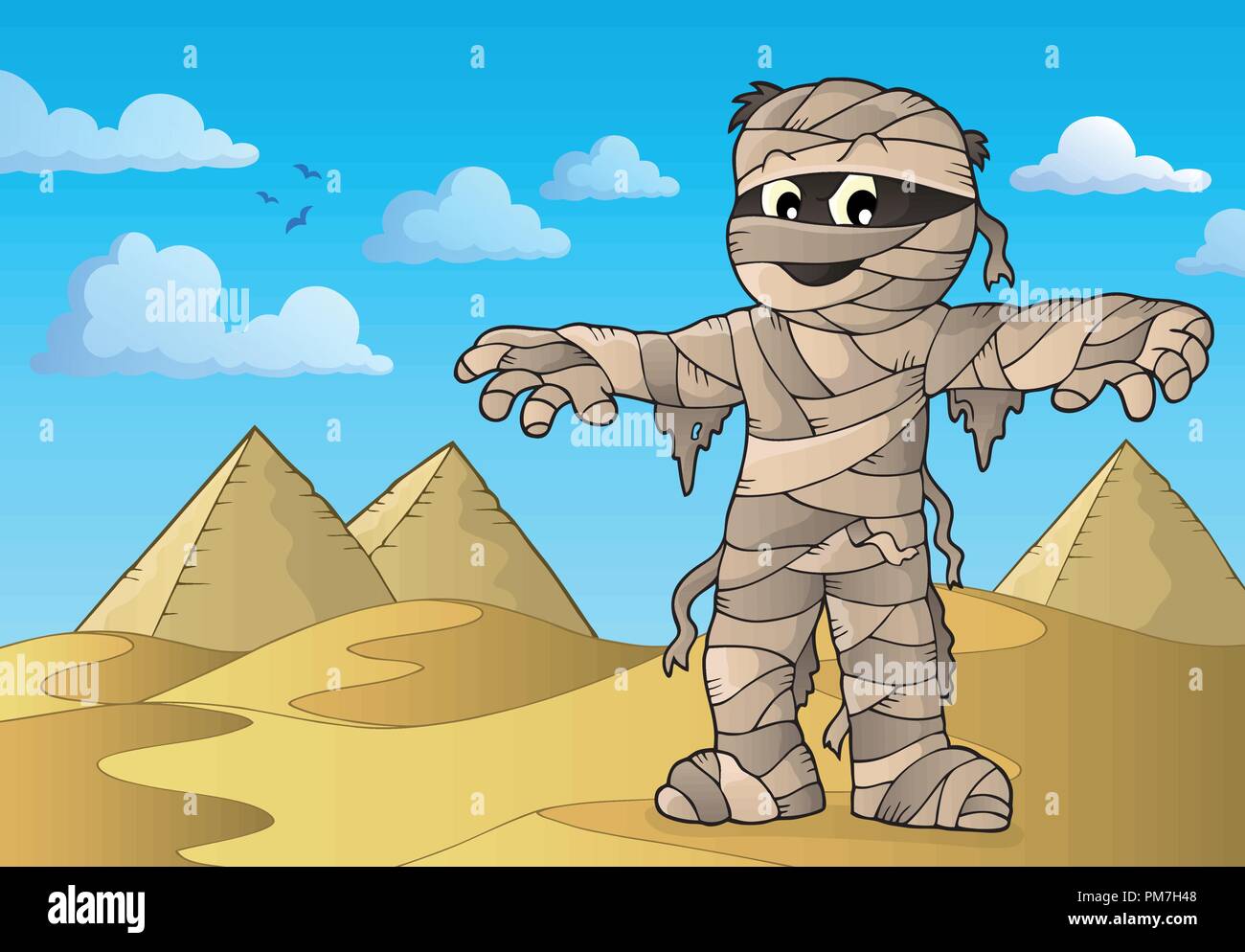 Mummy theme image 3 - eps10 vector illustration Stock Vector Image ...