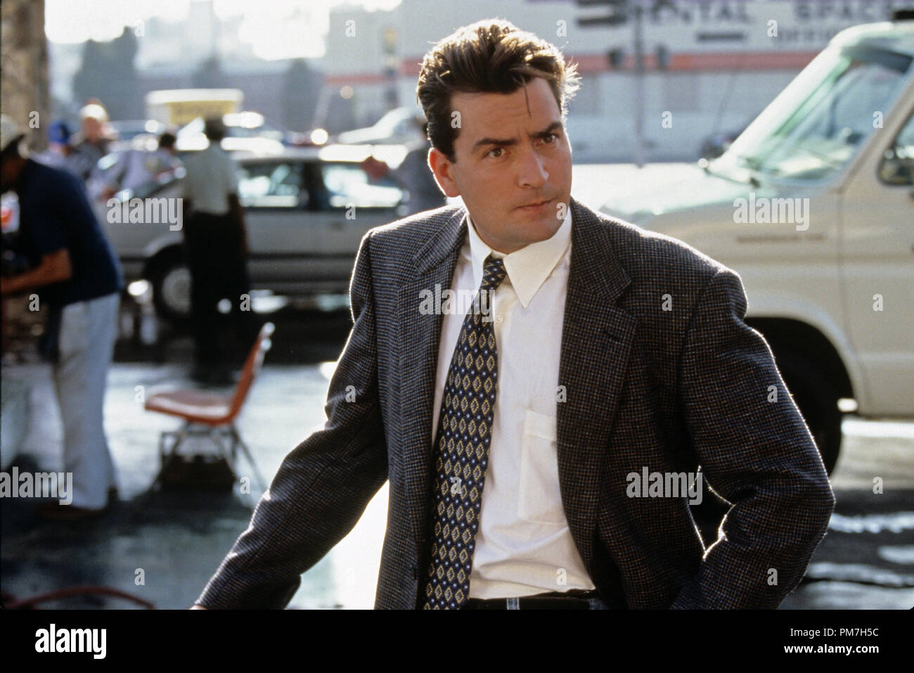 Film Still from "Money Talks" Charlie Sheen © 1997 New Line Cinema ...