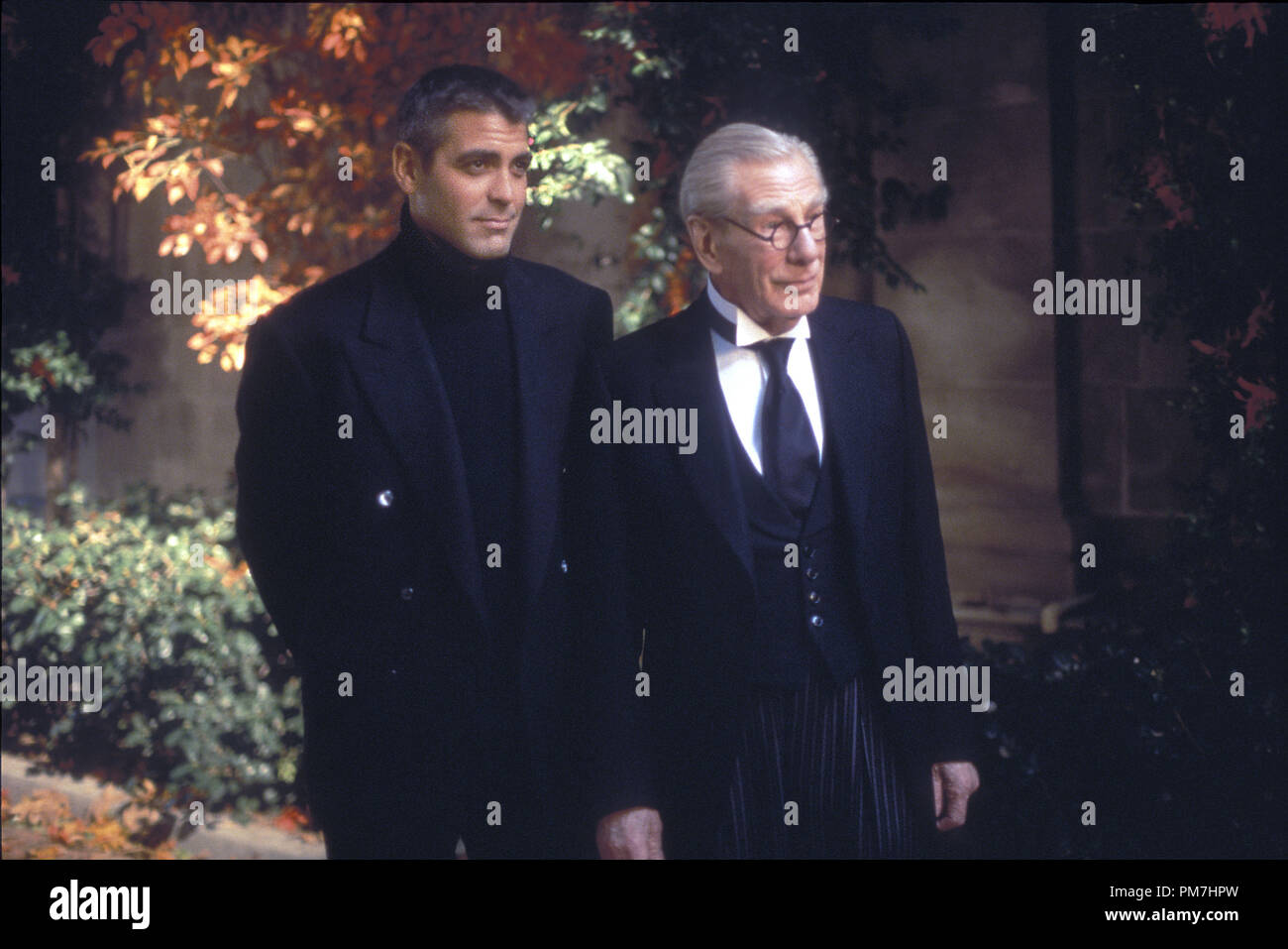 Film Still from "Batman and Robin" George Clooney, Michael Gough © 1997 ...