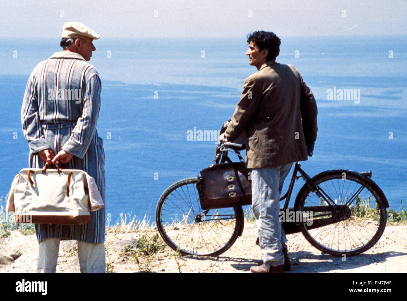 Film Still from "Il Postino" Philippe Noiret, Massimo Troisi © 1994 ...
