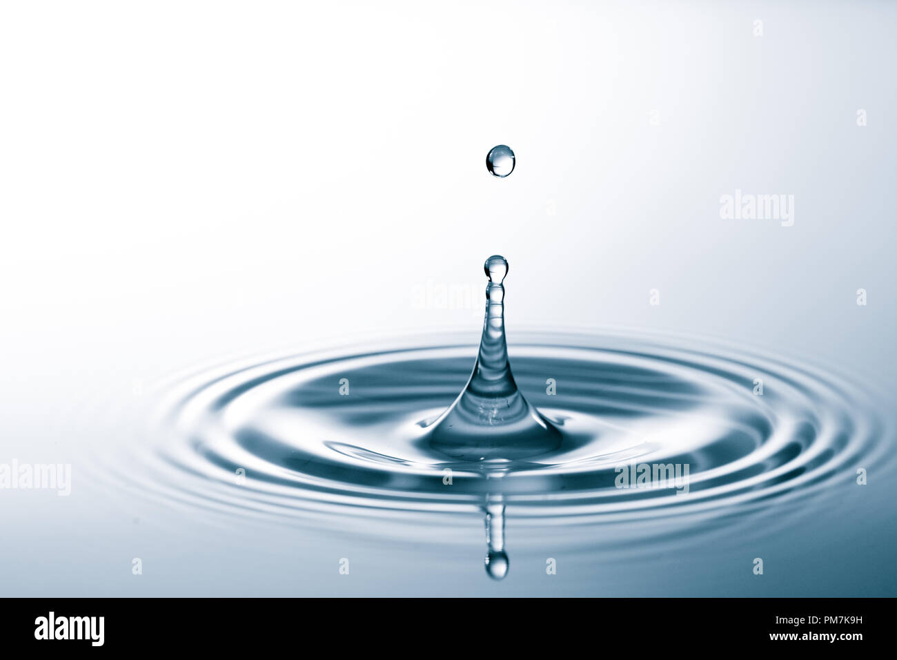 Rain drops falling white background hi-res stock photography and images ...