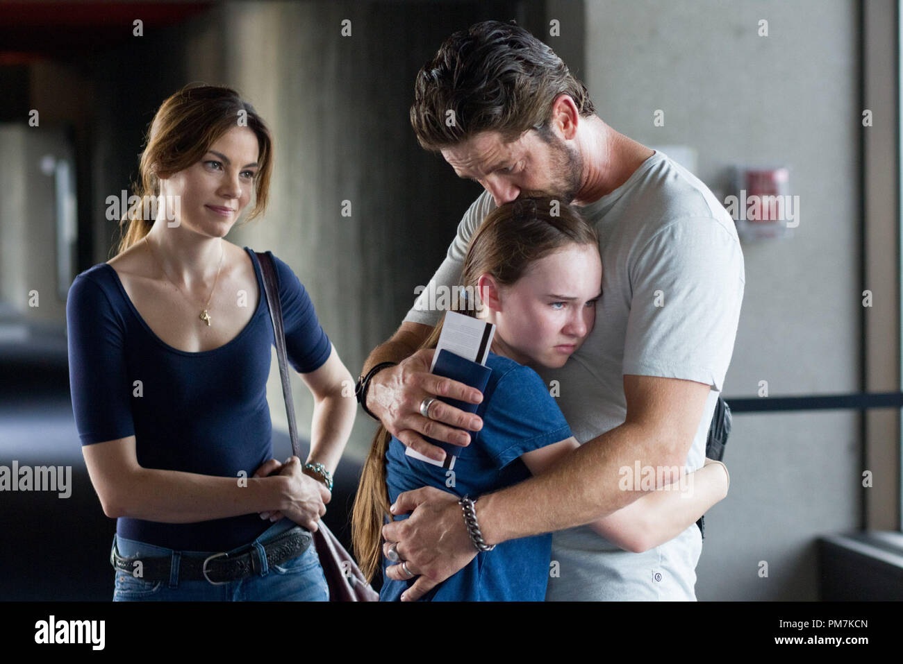 (Left to right.) Michelle Monaghan, Madeline Carroll, and Gerard Butler ...