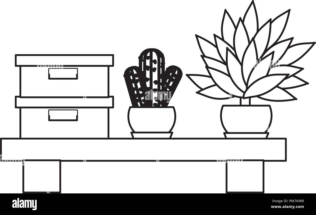 Archive box icon outline Stock Vector Images - Alamy