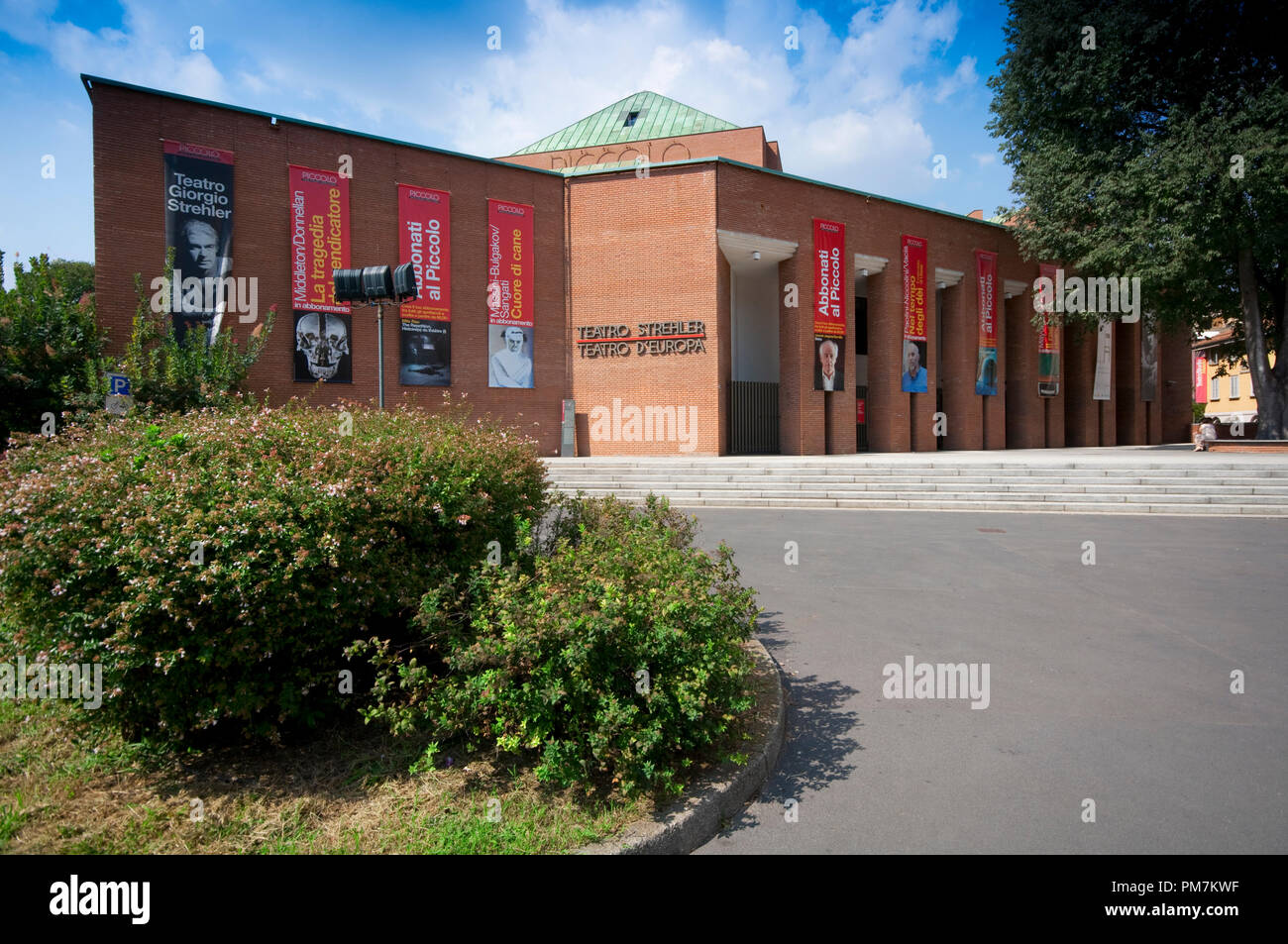 Italy, Lombardy, Milan, Largo Greppi Square, Piccolo Teatro Strehler ...