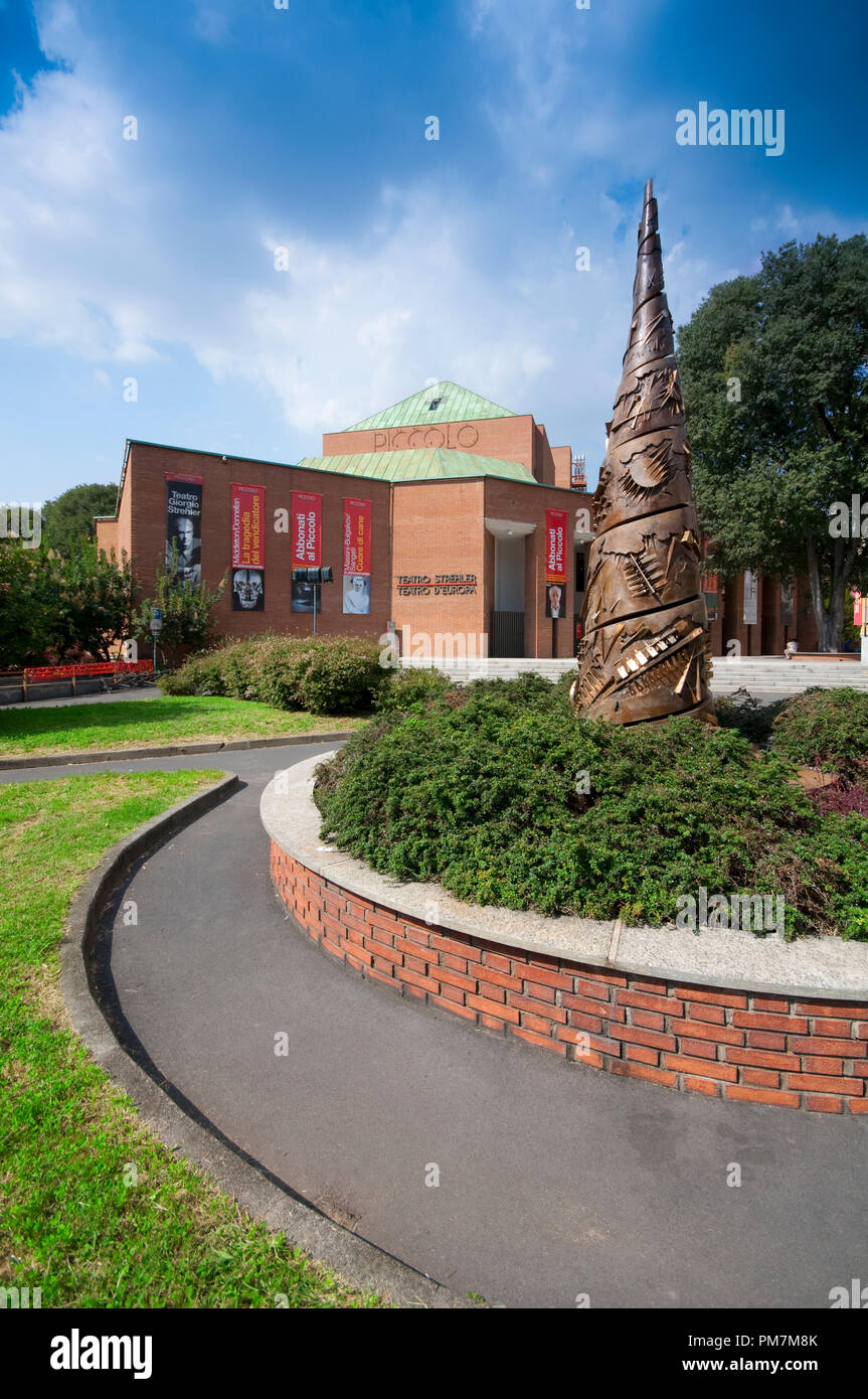 Italy, Lombardy, Milan, Largo Greppi Square, Piccolo Teatro Strehler ...