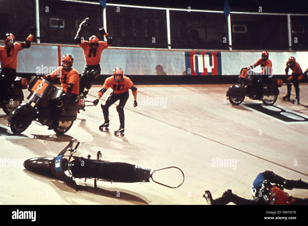 Studio publicity film still from "Rollerball" 1975 Algonquin File ...