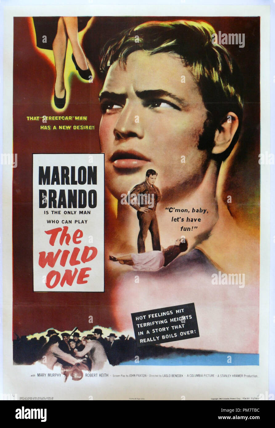 Marlon Brando,"The Wild One" 1953 Columbia Poster File Reference ...