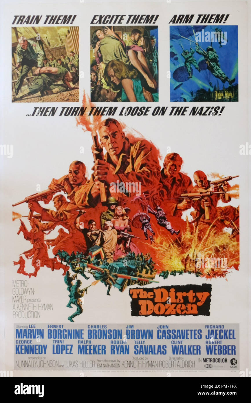 The Dirty Dozen 1967 MGM Poster File Reference # 31386 770THA Stock Photo - Alamy