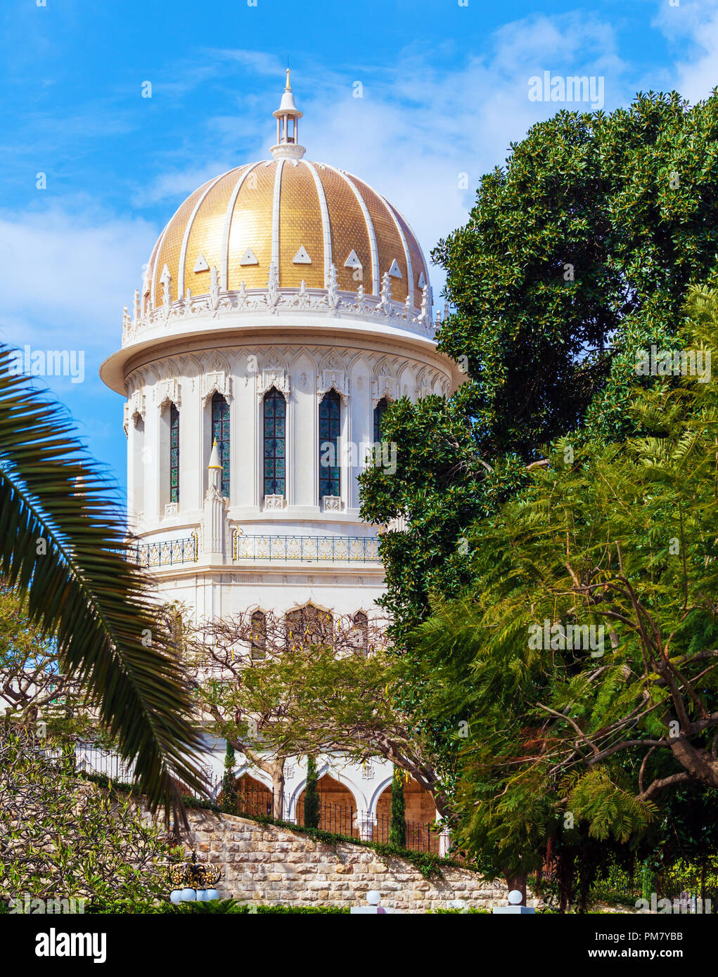 Flowers of Bahai Garden, Haifa, Israel Stock Photo - Alamy